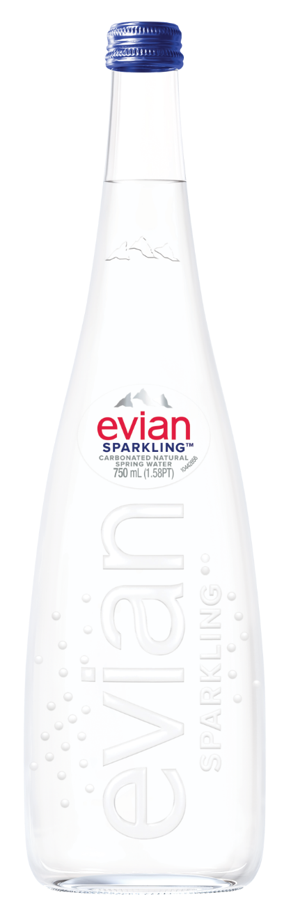 evian Sparkling Water 750 mL Bottle